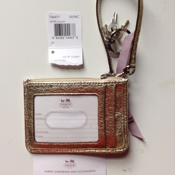 Coach | Bags | Coach F4647 Svmc Id Coin Holder Key Chain | Poshmark